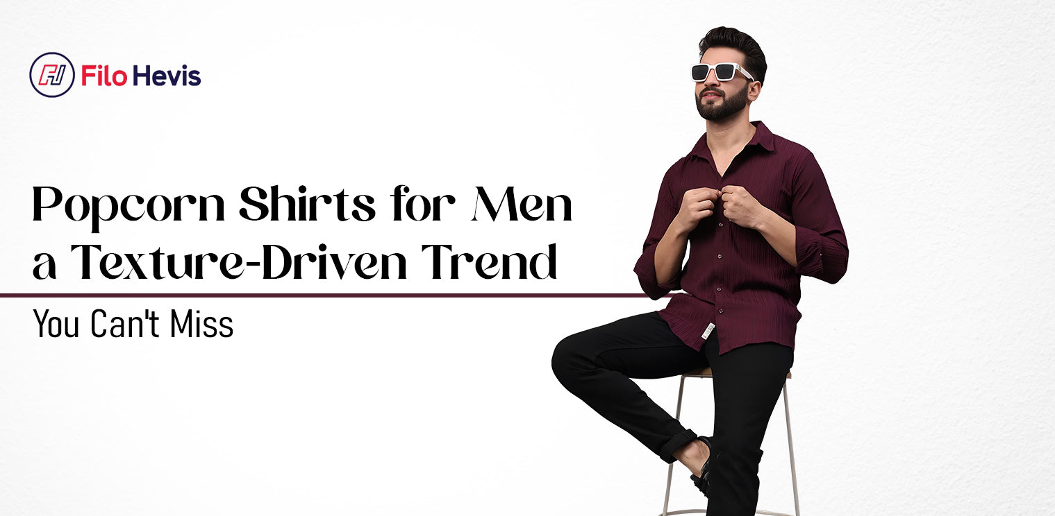 Popcorn Shirt for Men: a Texture-Driven Trend You Can't Miss